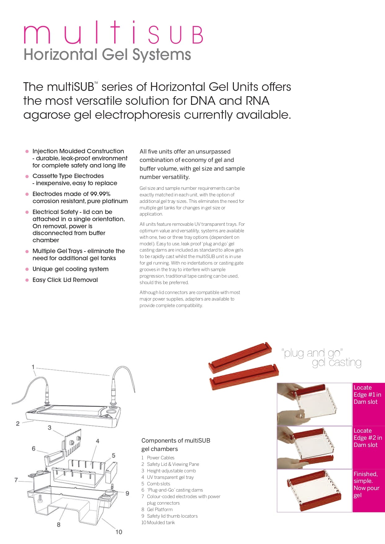 Horizontal Gel Electrophoresis 10x10 Research | Cleaver Sci